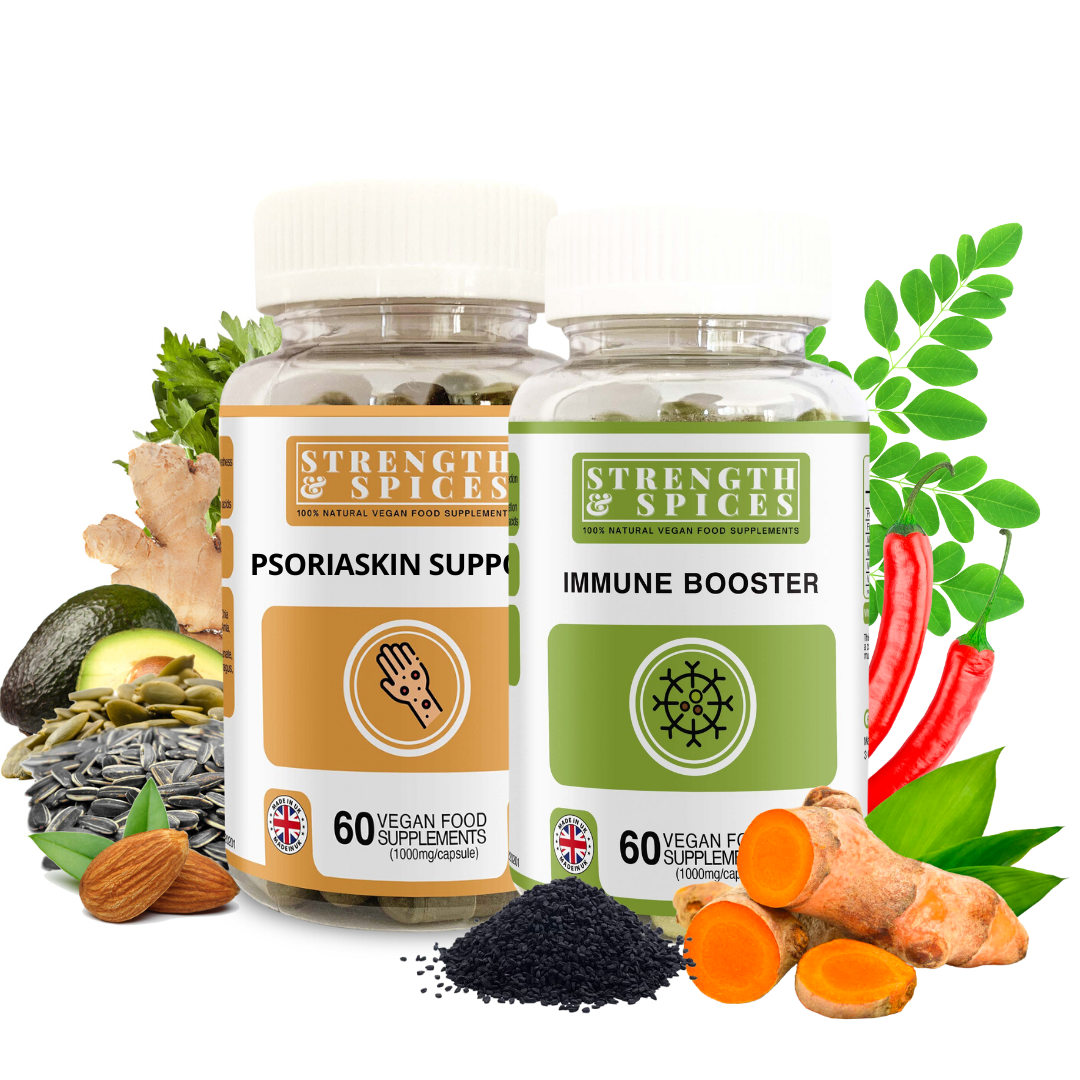 Psoriskin Immune Bundle | 100% Natural Vegan Food Supplements ...